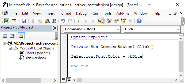 Working With ActiveX Controls In Excel VBA - Complete Tutorial » Excelsavy